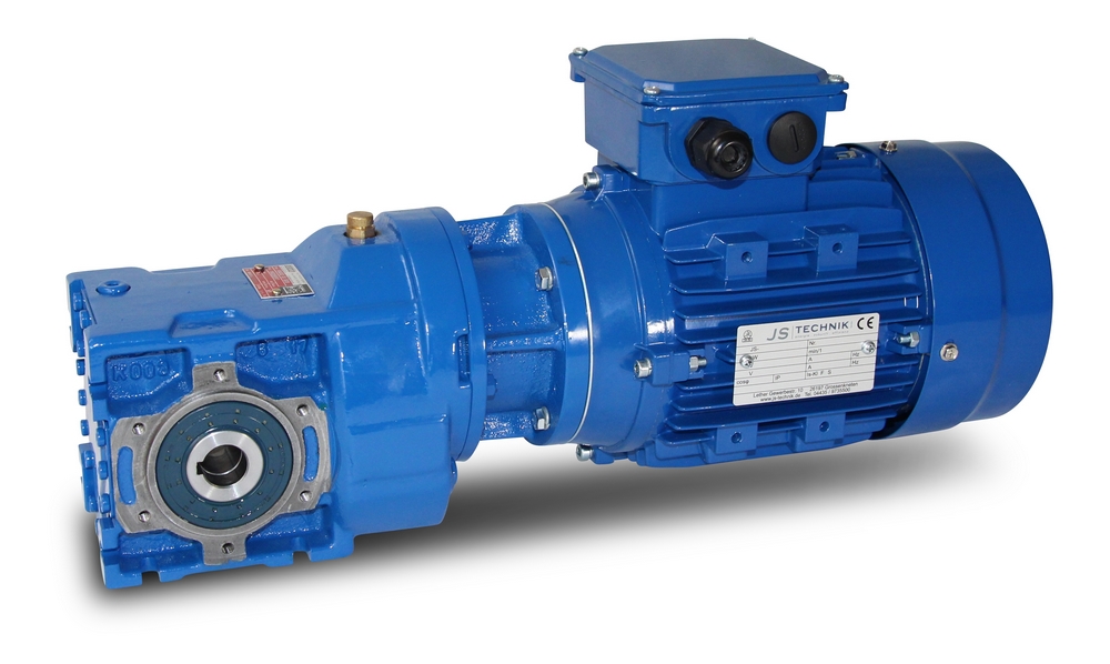 Helical bevel gear motors 003-0,12kW-14 rpm